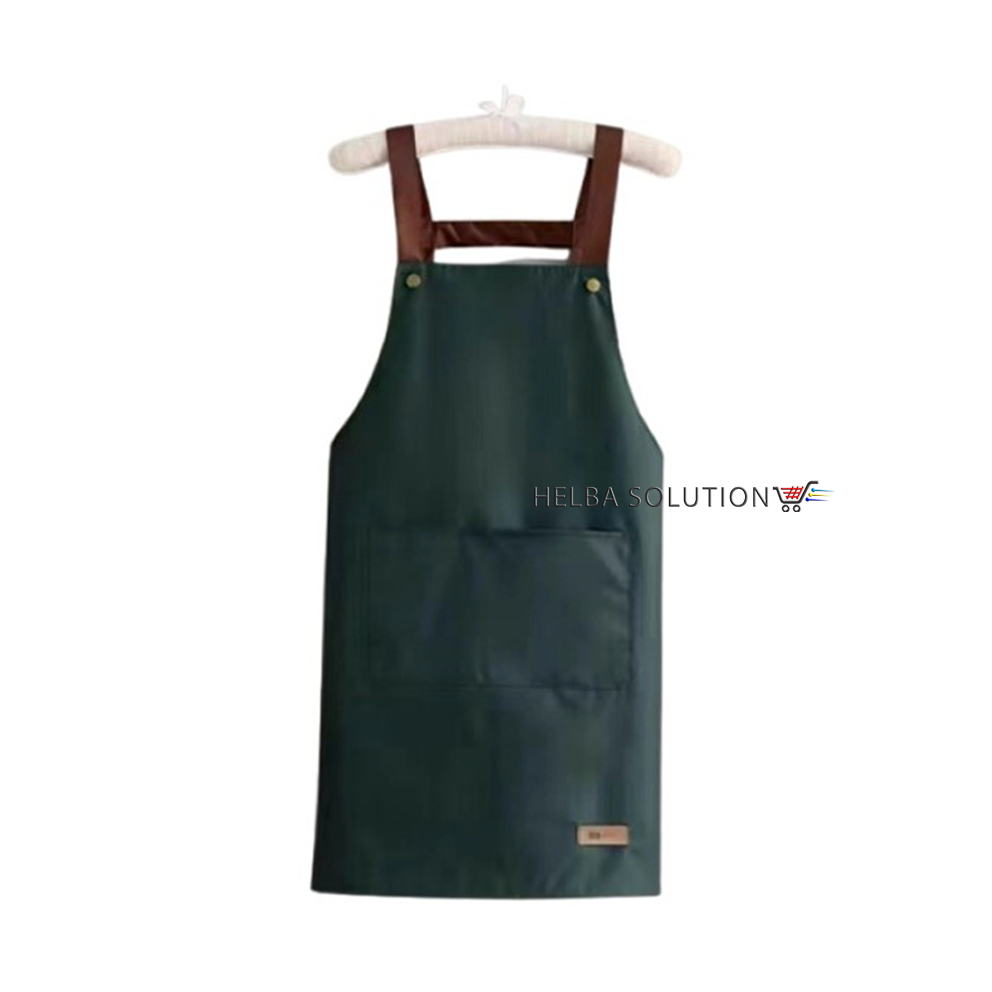 Jual Apron Dapur Waterproof Celemek Masak Chef Barista 2 Tali Strap ...
