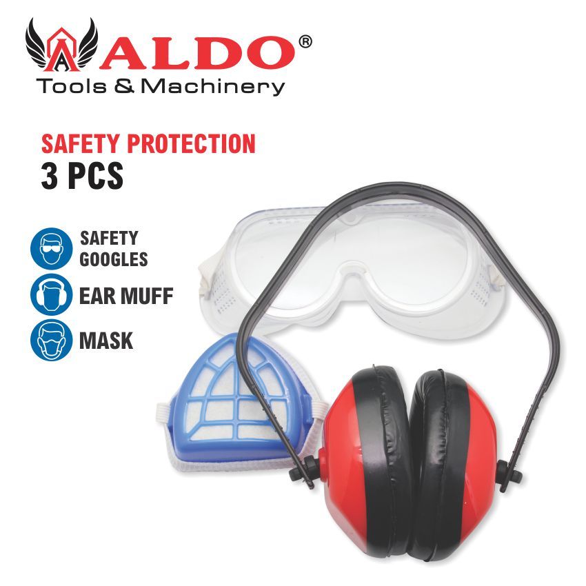 Jual SAFETY PROTECTION 3 PCS 1203 / ALAT KEAMANAN MERK ALDO | Shopee ...