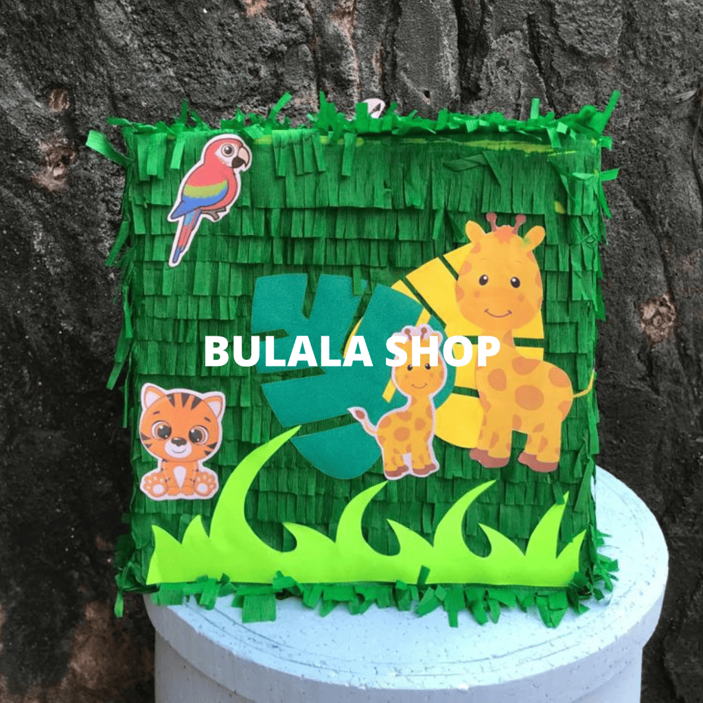 Jual Pinata Pukul/Pinata Pukul Karakter Ulang Tahun Motif Kotak Jungle ...
