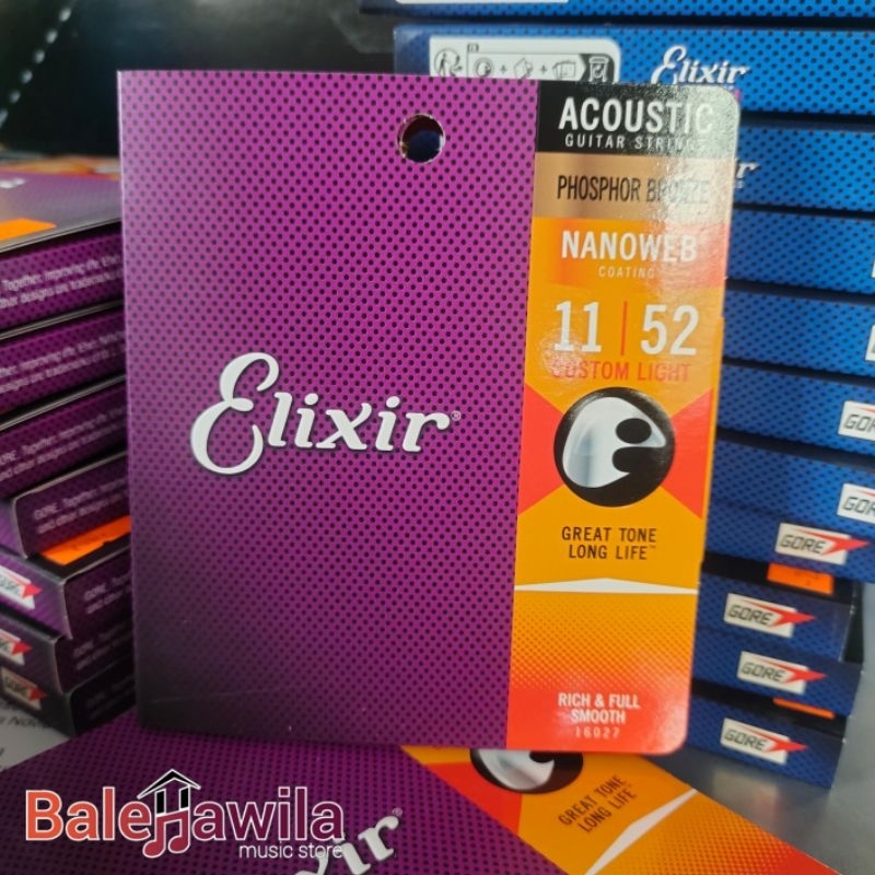 Jual Senar Gitar Akustik ELIXIR Acoustic Guitar Strings ORIGINAL ...
