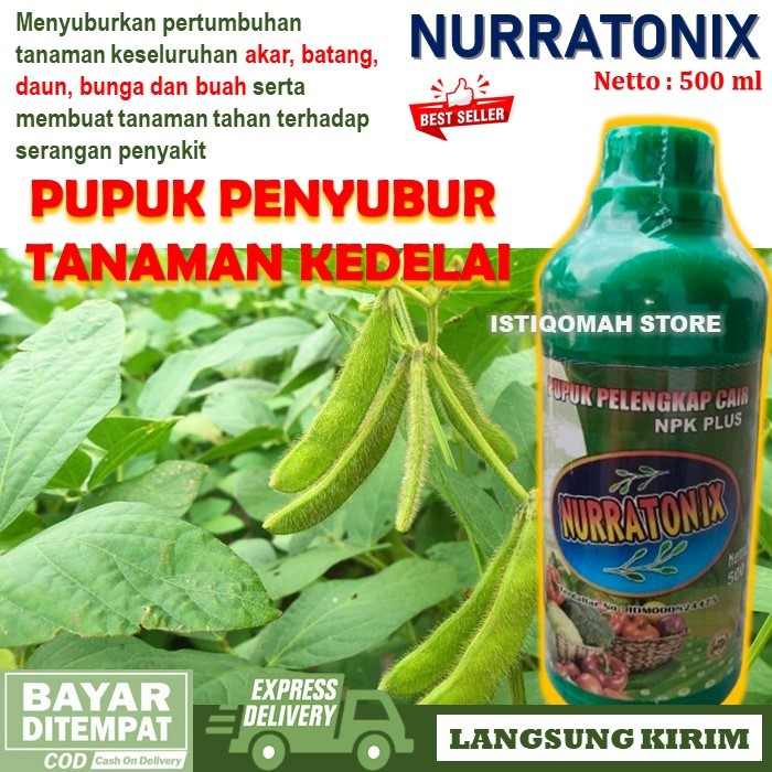 Jual Pupuk Penyubur Akar dan Daun Tanaman Kedelai Terbaik NURRATONIX isi 500ML Pupuk Pelengkap ...