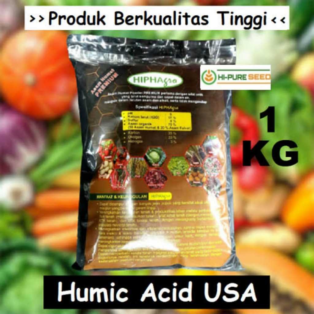Jual Asam Humat Humic Acid Pupuk Organik Pembenah Tanah Soil Conditioner HIPHAgro Isi 1 kg ...