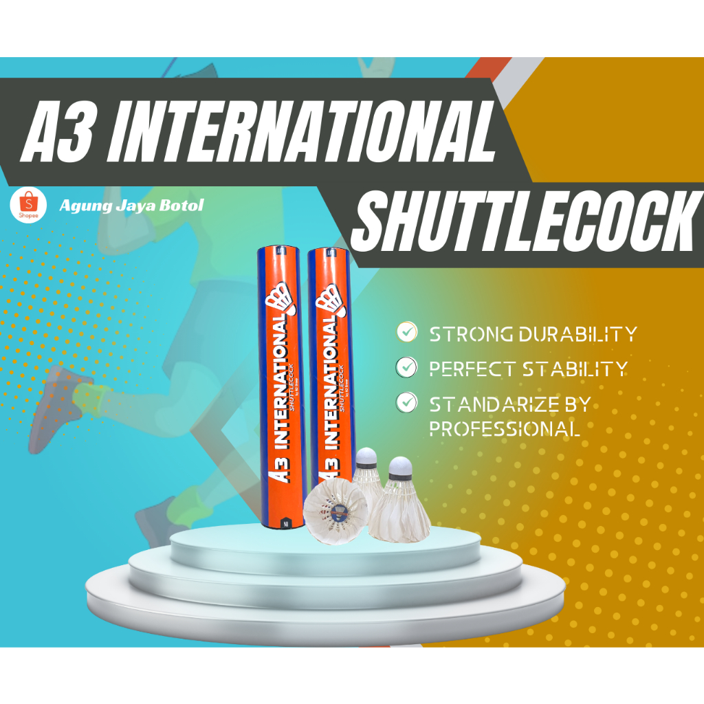 Jual Shuttlecock / Kok Badminton Murah / A3 International Sport Kock ...