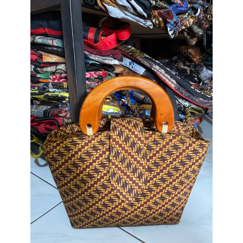 Jual Tas ember batik handle kayu | Shopee Indonesia