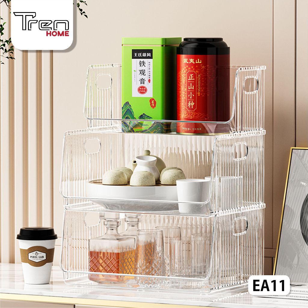 Jual Rak Kosmetik Akrilik Transparan/ Rak Dapur Transparan Multifungsi ...