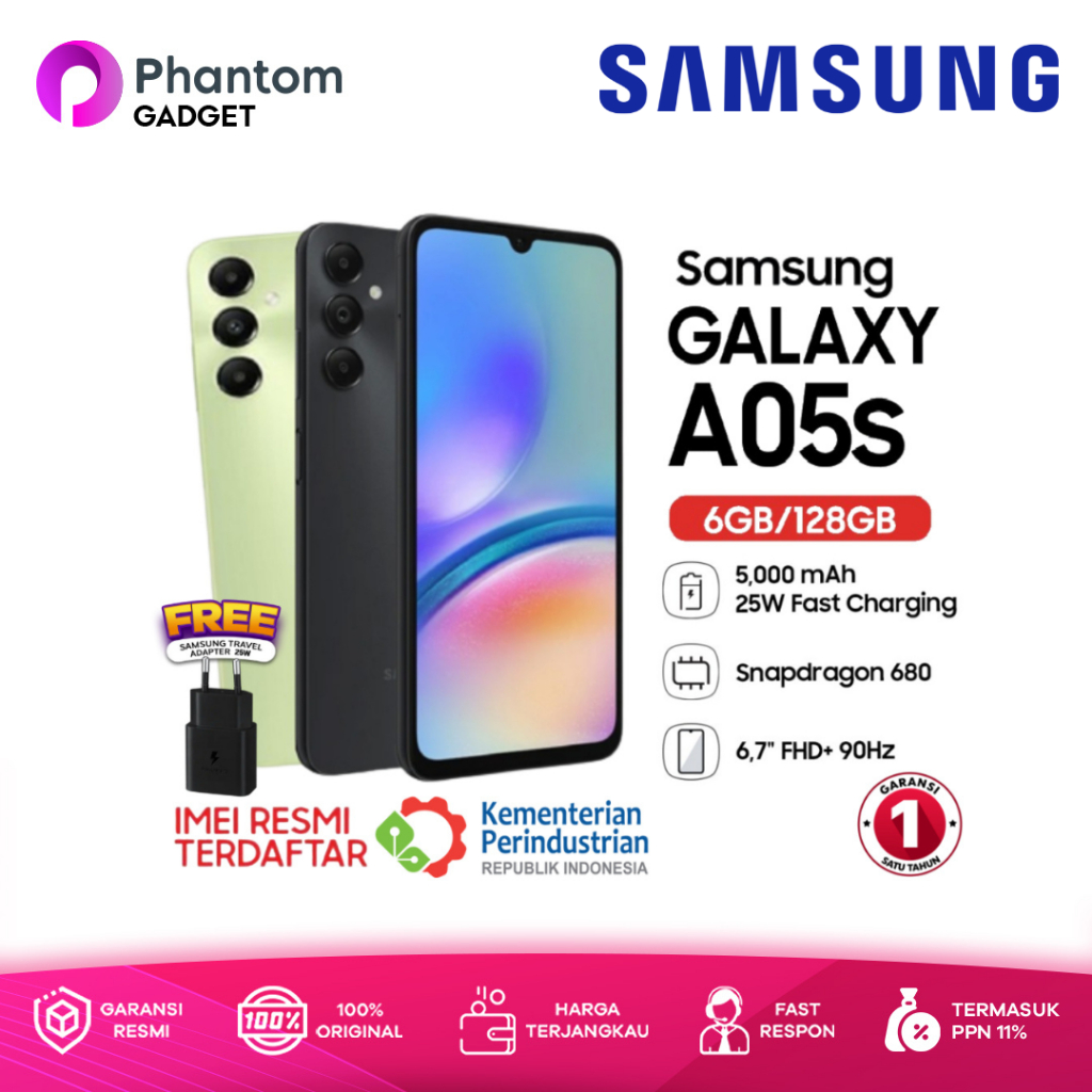 Jual Samsung Galaxy A05s 6/128GB Triple Camera Snapdragon 680 Garansi ...