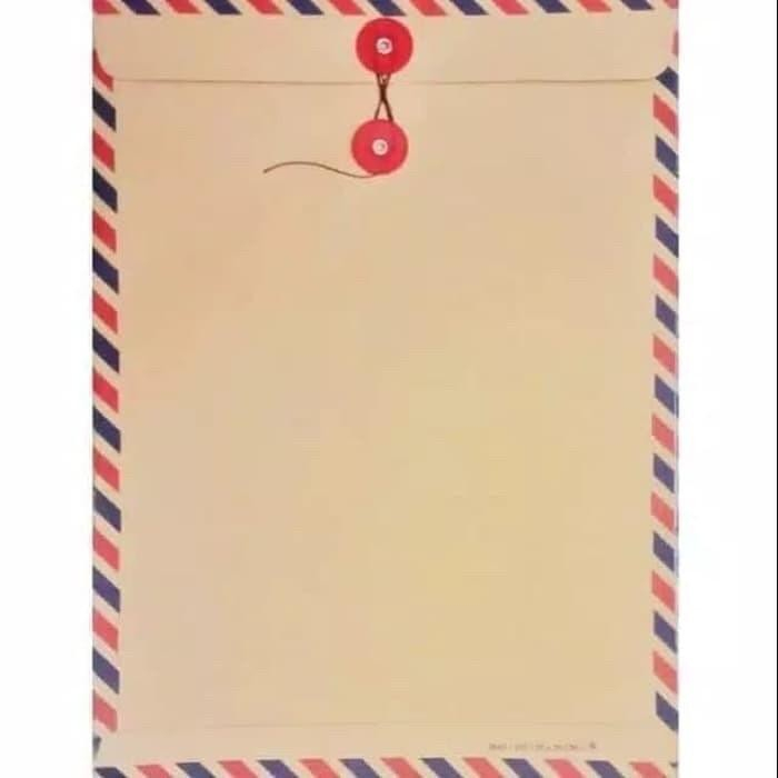 Jual Amplop Kertas Coklat Airmail GAND 312 Ukuran Folio F4 1pak isi 10 ...