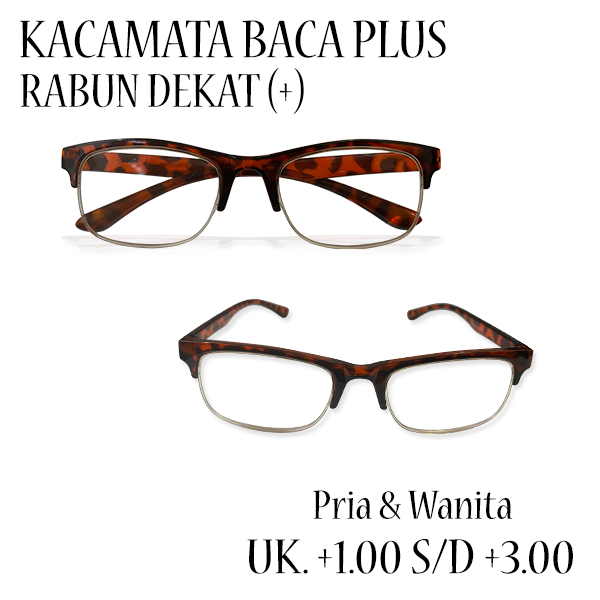 Jual Kacamata Plus (+) Ukuran +1.00 sd +3.00 Frame Leopard Kacamata ...