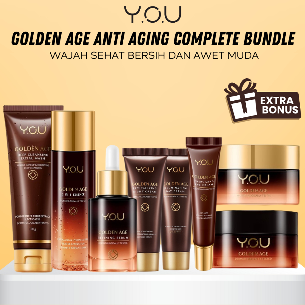 Jual YOU GOLDEN AGE Paket Lengkap Skincare Anti Aging | Atasi Flek ...