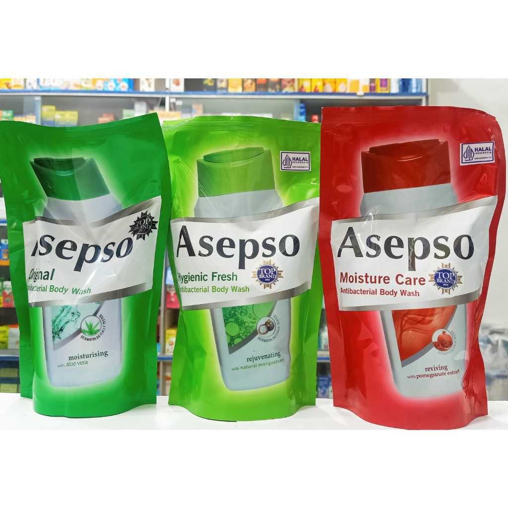 Jual Asepso 𝐁𝐨𝐝𝐲 𝐖𝐚𝐬𝐡 𝐑𝐄𝐅𝐈𝐋𝐋 𝟒𝟓𝟎𝐌𝐋 All Varian - Sabun Cair Antibacterial | Shopee Indonesia