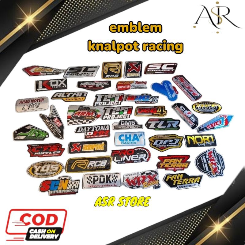 Jual Emblem Merk Logo Knalpot Racing Timbul Bahan Aluminium Hight ...