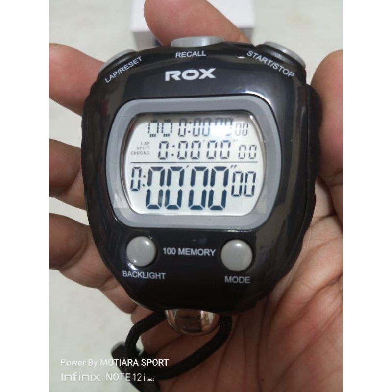 Jual PROFESSIONAL STOPWATCH ROX 30 DAN 100 MEMORY QUARTZ CHRONOGRAPH ...