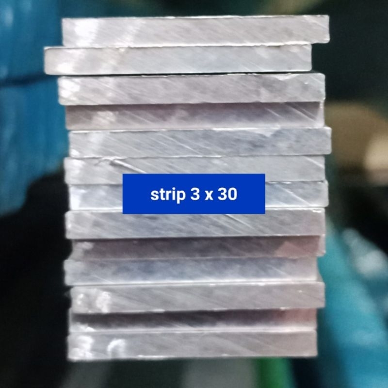 Jual Plat Strip Aluminium 3mm x 30mm x 1000 (6063) | Shopee Indonesia
