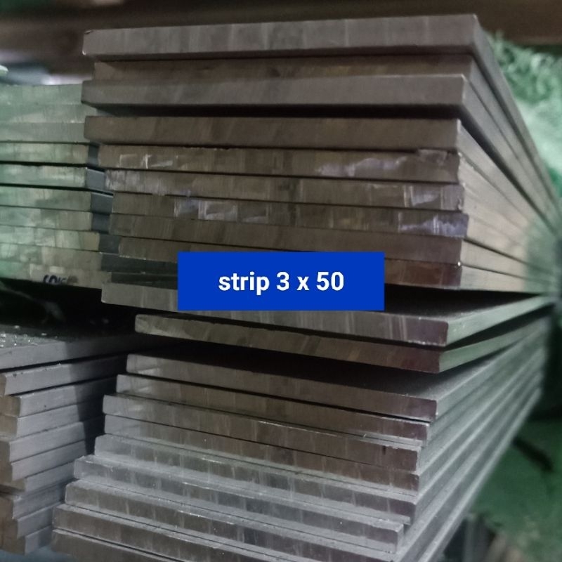 Jual Plat Strip Aluminium 3mm x 50mm x 1000 (6063) | Shopee Indonesia