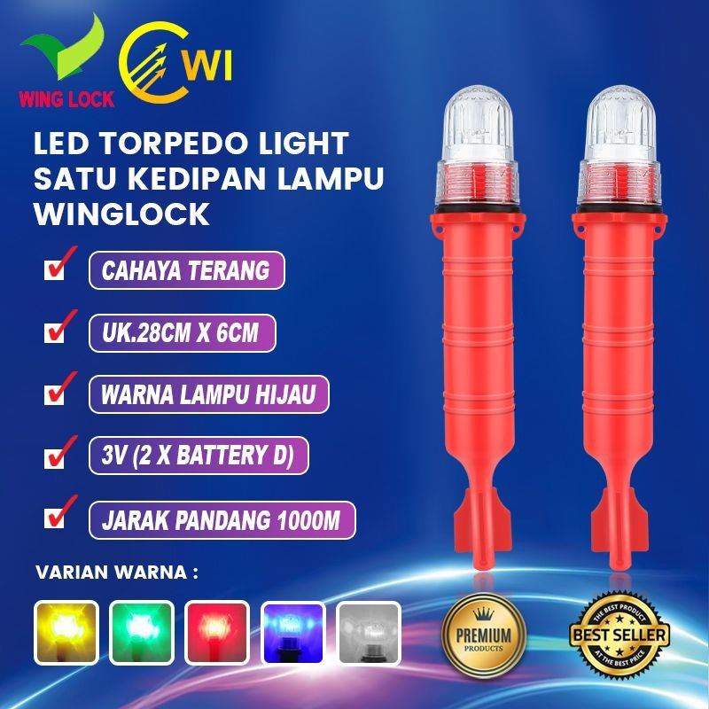 Jual Winglock Torpedo Light 5 Led, Lampu Nelayan Sinyal Ikan | Shopee Indonesia