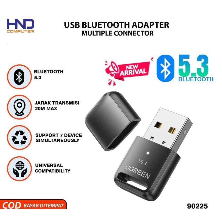 Jual UGREEN USB Bluetooth 5.3 Adapter Transmitter Receiver Dongle - 90225 | Shopee Indonesia