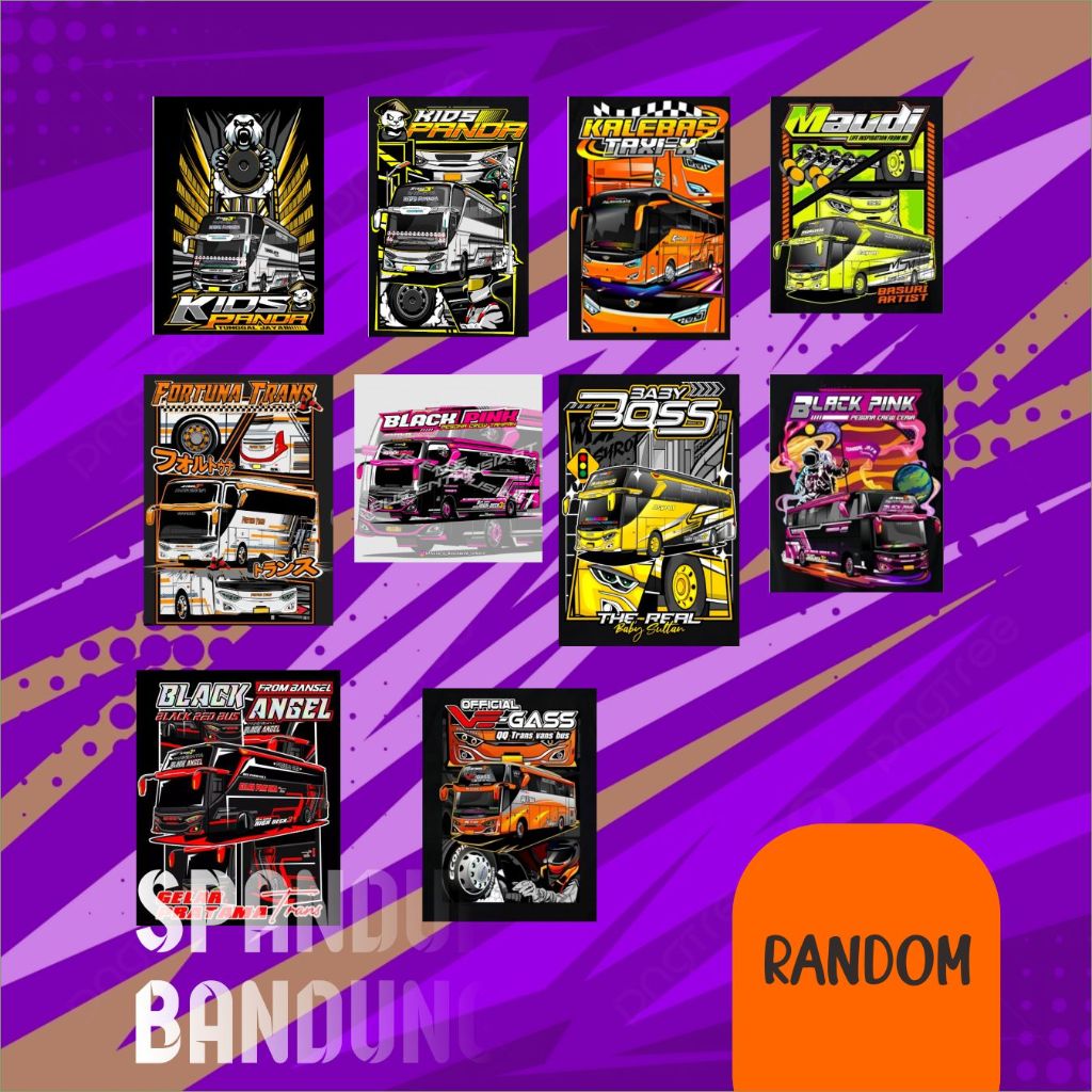 Jual STIKER VIRAL BASURI / STIKER BUS BASURI VIRAL ISI BANYAK / STIKER ...