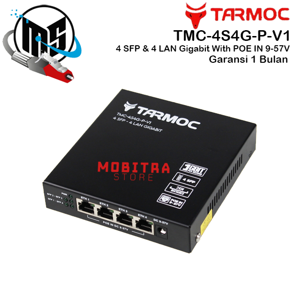 Jual Ethernet Fiber Switch 4 SFP 4 LAN Gigabit | Media Converter FO | Shopee Indonesia