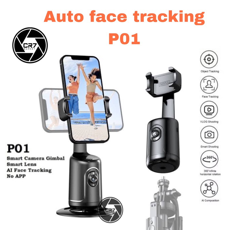 Jual Gimbal & Stabilizer P01 Q02 Q04 Auto Face Tracking Smart Camera Gimbal Tripod Sensor Wajah ...