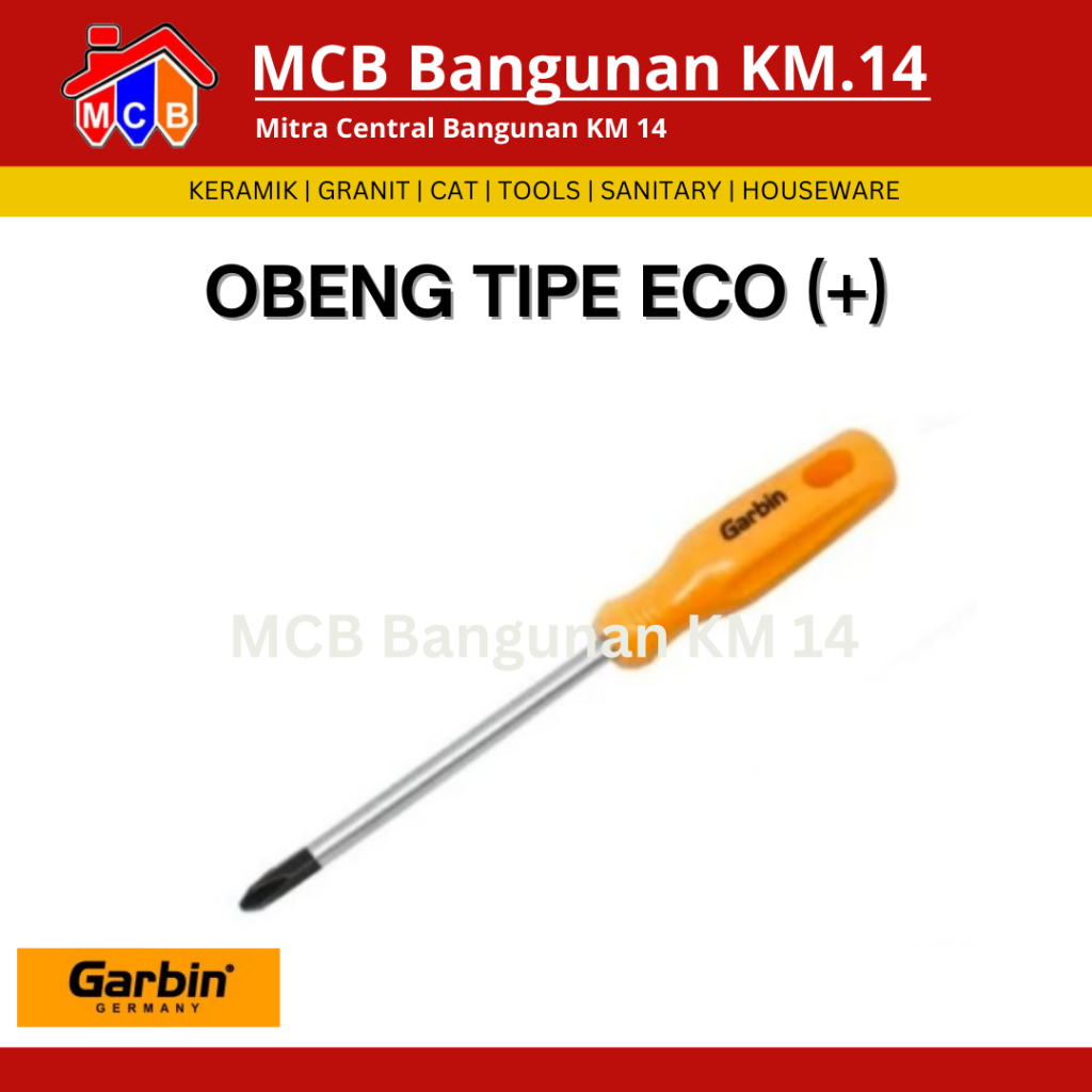 Jual OBENG PLUS DENGAN UJUNG BERMAGNET GARBIN - OBENG TIPE ECO | Shopee ...