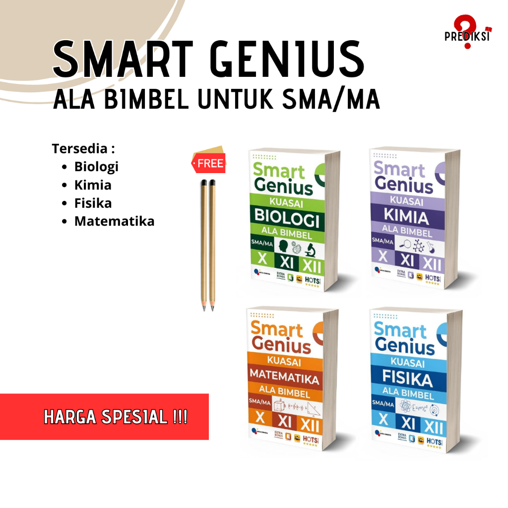 Jual PAKET BUKU SOAL SMA / BUKU SMA SMART GENIUS KUASAI MATEMATIKA ...