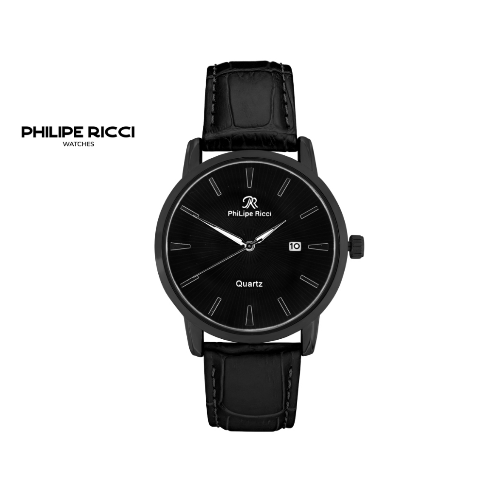 Jual PhiLipe Ricci Jam Tangan Pria Kulit Analog Quartz Strap Leather ...