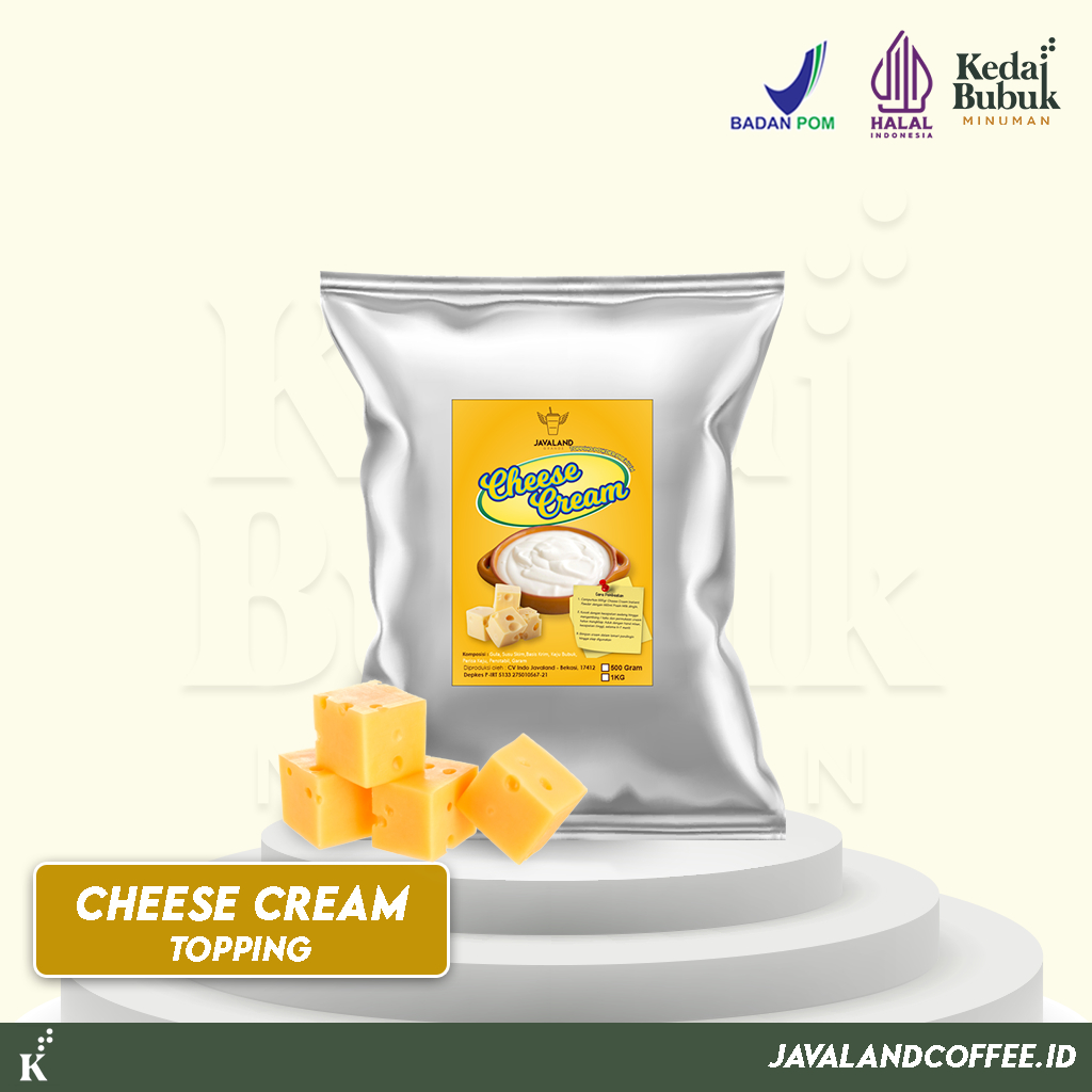 Jual Javaland Topping Cheese Cream / Krim Keju 1Kg | Minuman Kekinian ...
