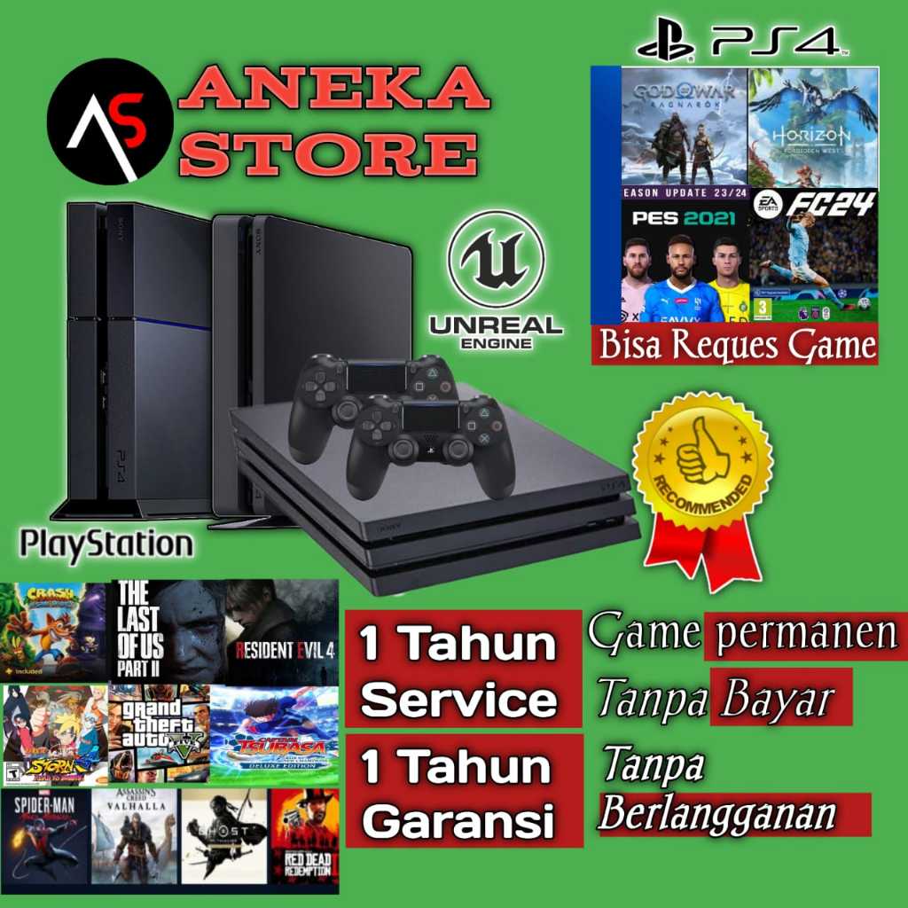 Jual PS4 FAT , SLIM, PRO 500/1tb full games permanent original fw. 11. ...