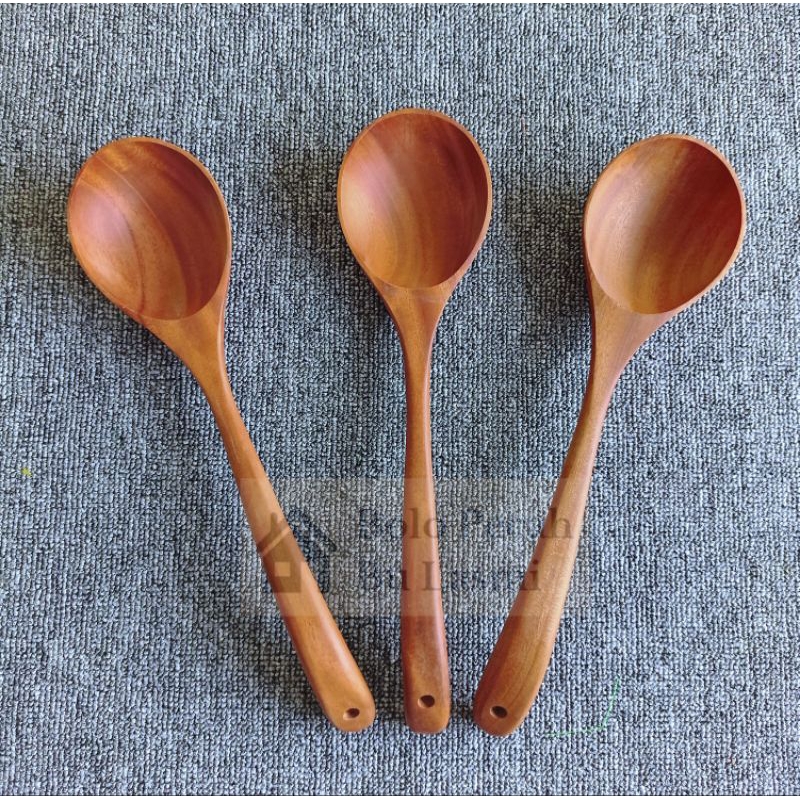 Jual Centong Irus Besar Kayu Mahoni Premium / Spatula Kayu Panjang ...