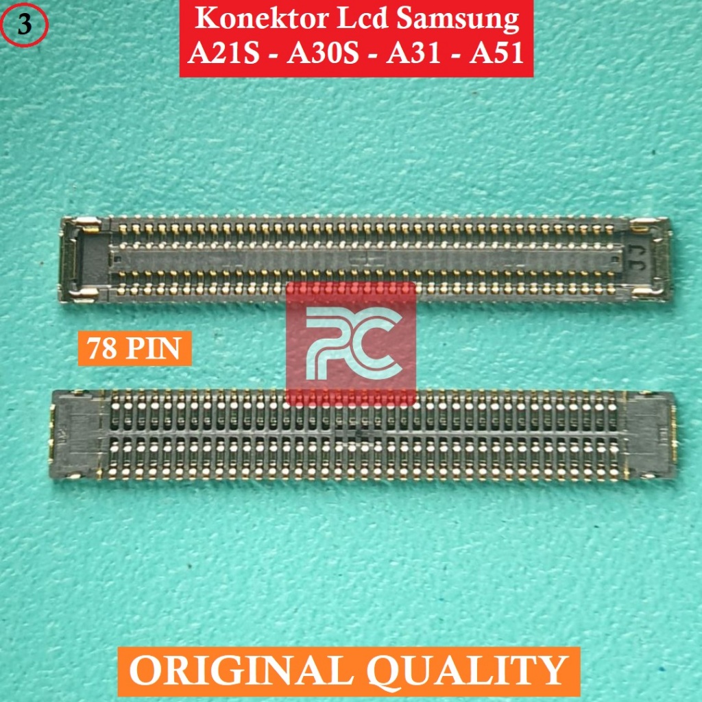 Jual Konektor LCD Samsung A21S A217F/A30S A307F/A31 A315F/A51 A515F 78PIN Socket Di Mesin ...