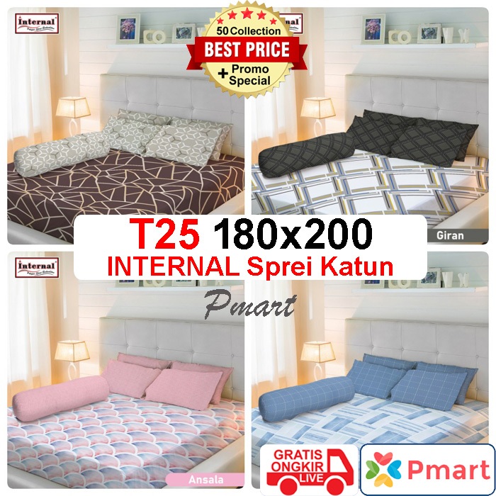 Jual T25 SPREI INTERNAL 180x200 / SPREI INTERNAL KING Tinggi 25 / SPREI ...