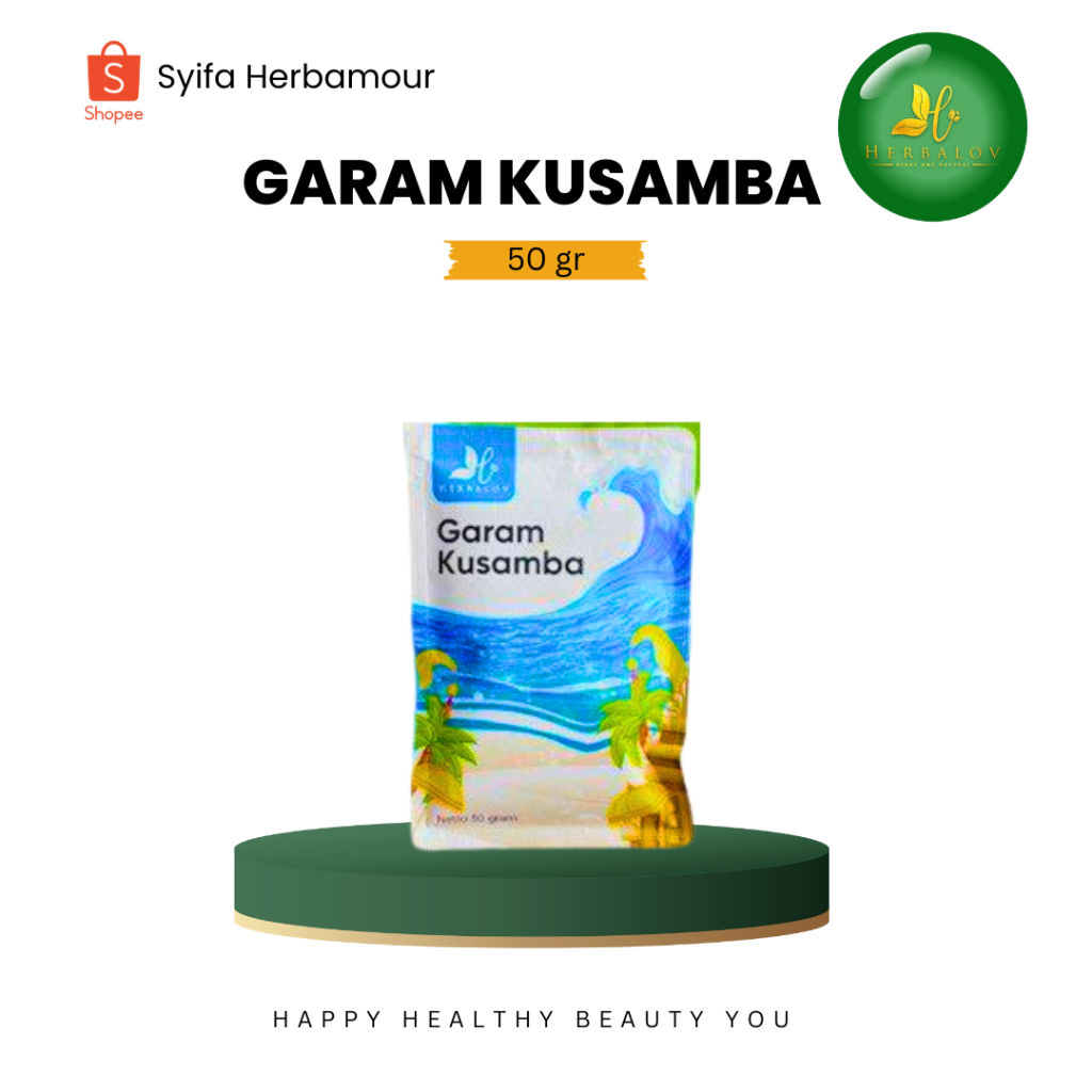 Jual HERBALOV GARAM KUSAMBA 50gr || GARAM NATURAL || GARAM LAUT || SEA ...