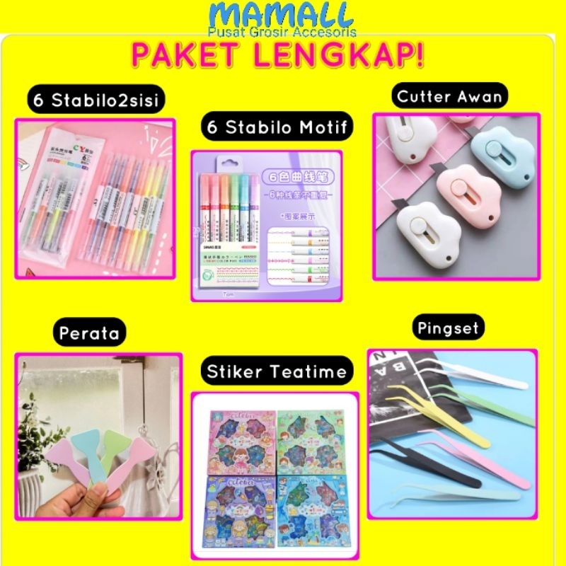 Jual Stiker 100 Lembar Stiker Waterproof Paket Stiker 100 Lembar ...