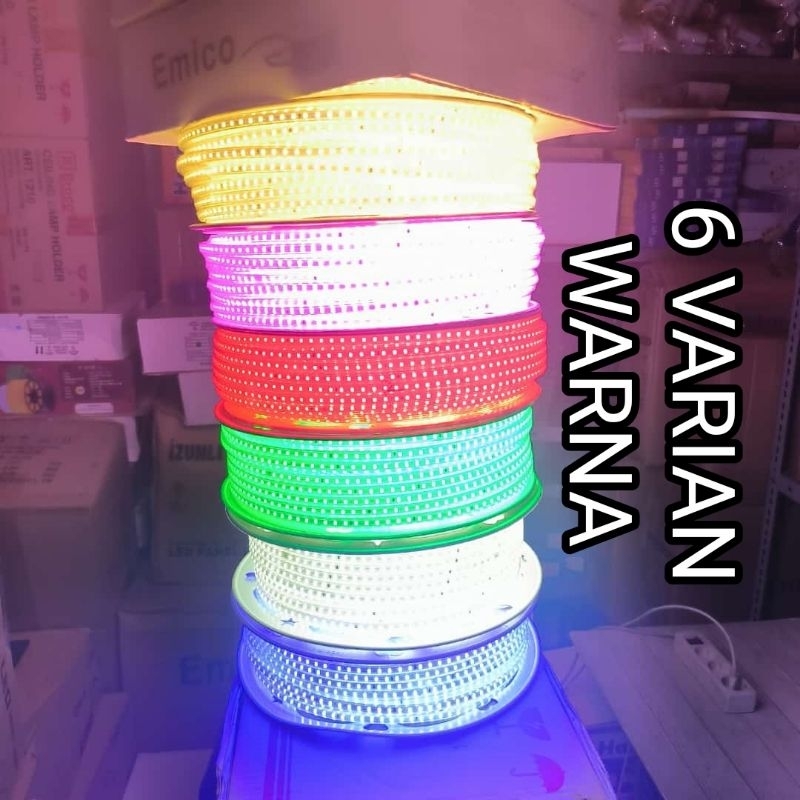Jual HARGA 1 ROLL 100M EMICO LED STRIP LIGHT 2835 120LED/METER IP66 ...