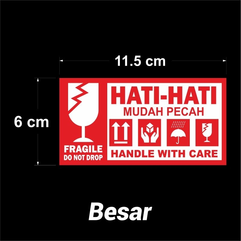 Jual STIKER FRAGILE / STIKER PECAH BELAH / STIKER MURAH / STIKER HATI ...