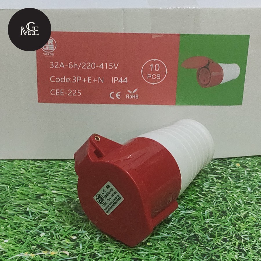 Jual Industrial Mobile Socket 5Pole 32A CEE 225 5Pin Stop Kontak Genset ...