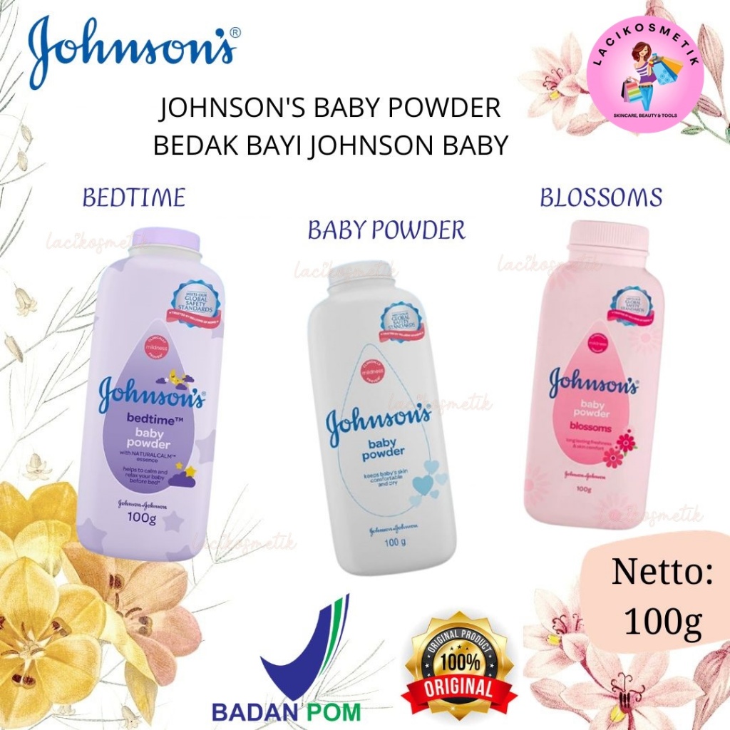Jual LACIKOSME JOHNSON'S BABY POWDER - BEDAK BAYI JOHNSON BABY 50 100 ...