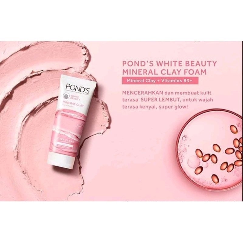 Jual Ponds Facial Foam Mineral Clay Instans Bright 90gr | Shopee Indonesia