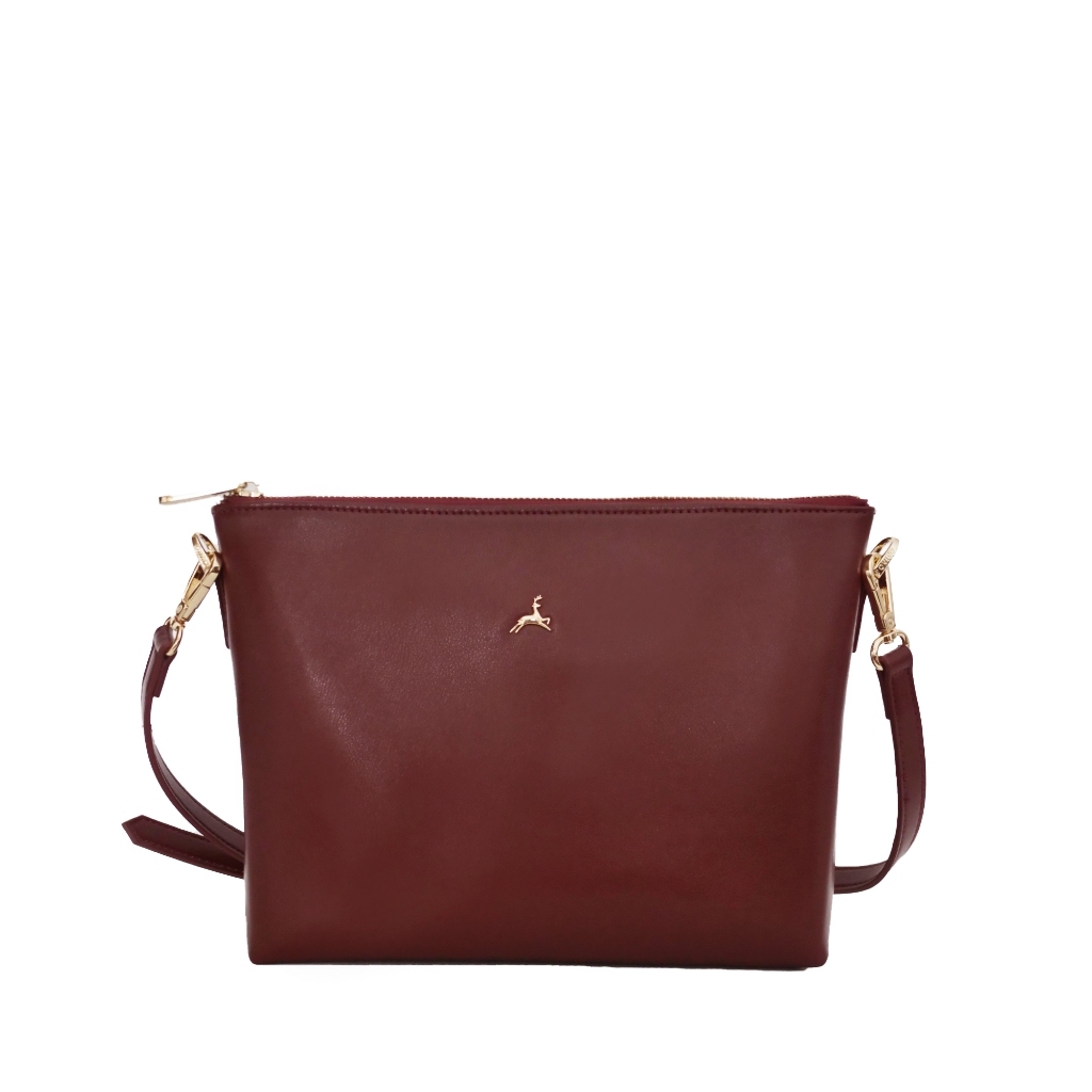 Jual POVILO MILAN SLING BURGUNDY | Shopee Indonesia