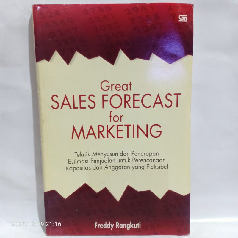 Jual Original Buku Great Sales Forecast For Marketing Teknik Menyusun