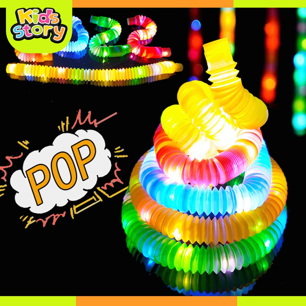 Jual Mainan Anak LIGHT POP TUBE HOT WHEEL LED Puzzle Lampu Nyala Pipa ...