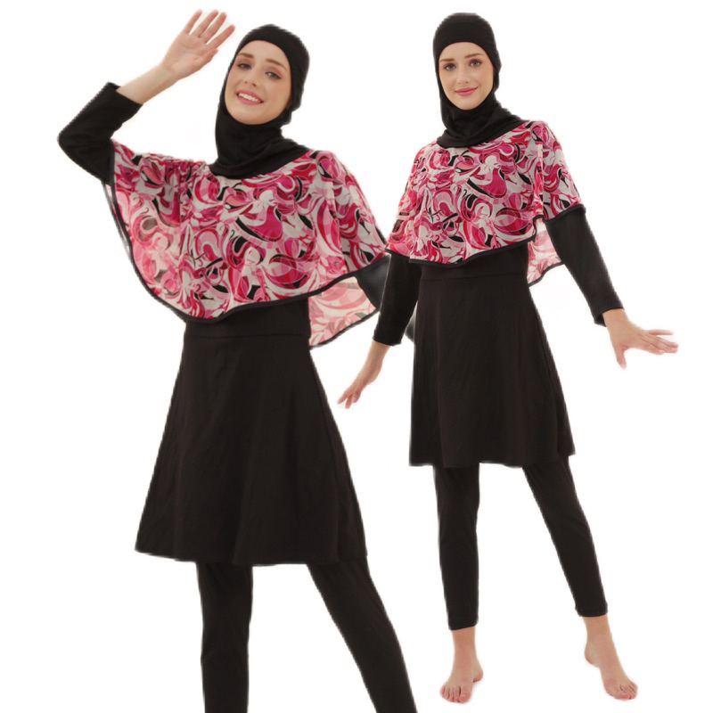 Jual Baju Renang Muslimah Hijab Marine Series | Shopee Indonesia