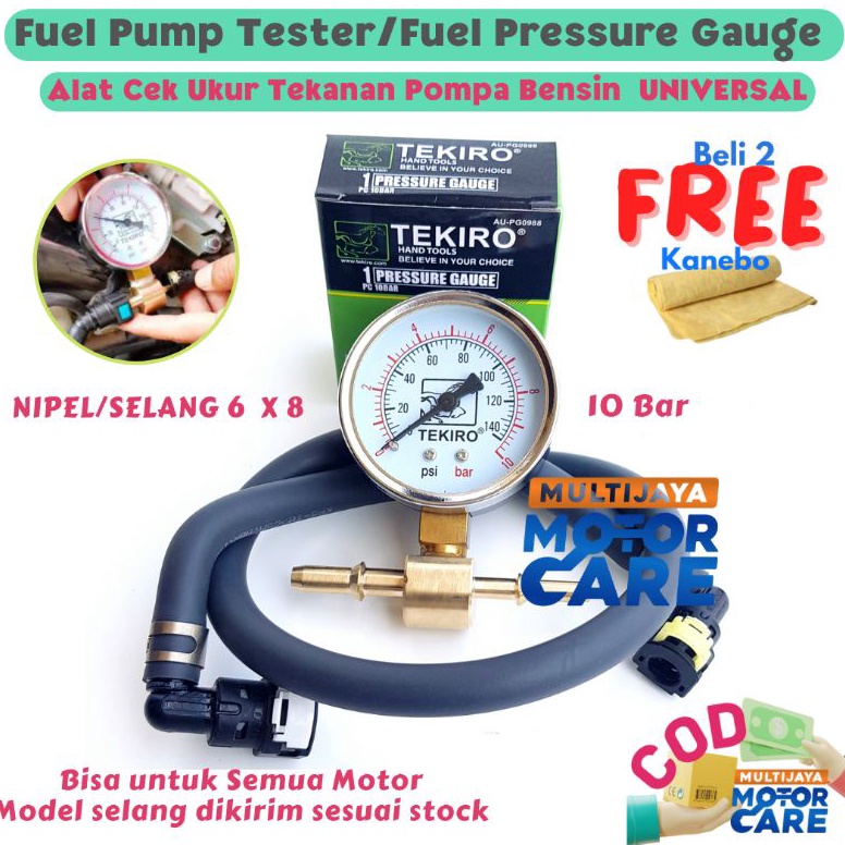 Jual PHK Fuel Pump Tester FPG Pressure Gauge UNIVERSAL 6 x 8 HONDA 6x6 ...