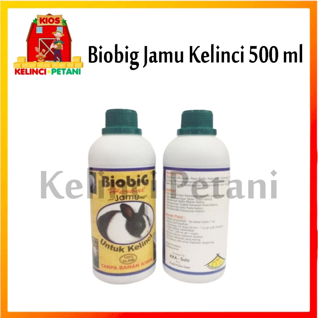 Jual Vitamin Obat Kelinci BIOBIG Jamu Herbal Rabbit Hamster Guinea Pig ...