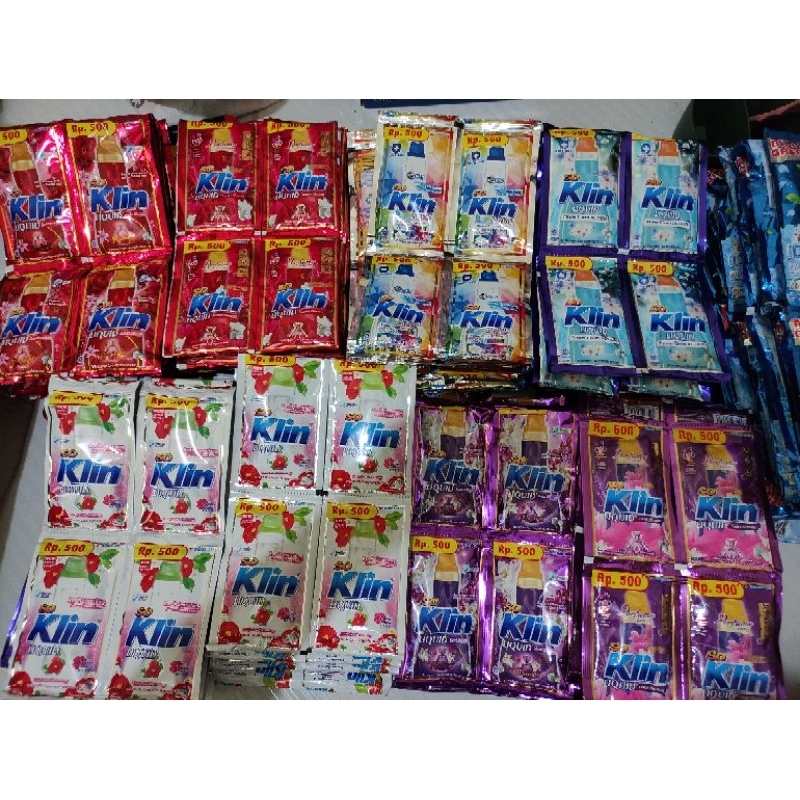 Jual SOKLIN LIQUID SACHET PER PACK CUCI PAKAIAN 1 RENCENG (12 BUNGKUS ...