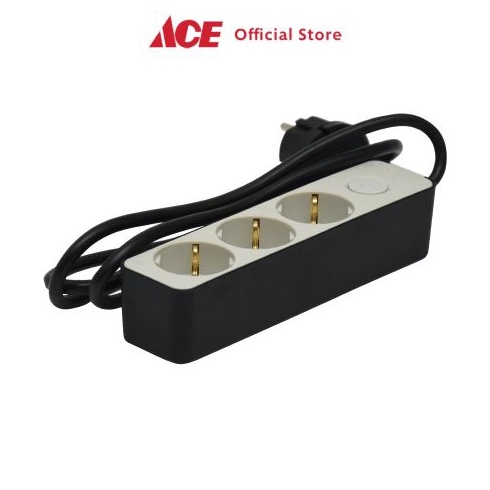Jual ern.. Ace - Krisbow Stop Kontak 3 Socket Ekstensi - Hitam Electric ...