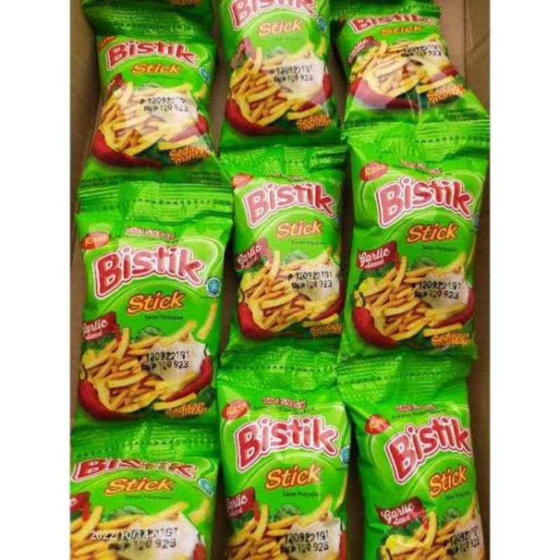 Jual Snack Bistik renceng 8gram x 10pcs / Snack bistik jadul / Bistik ...