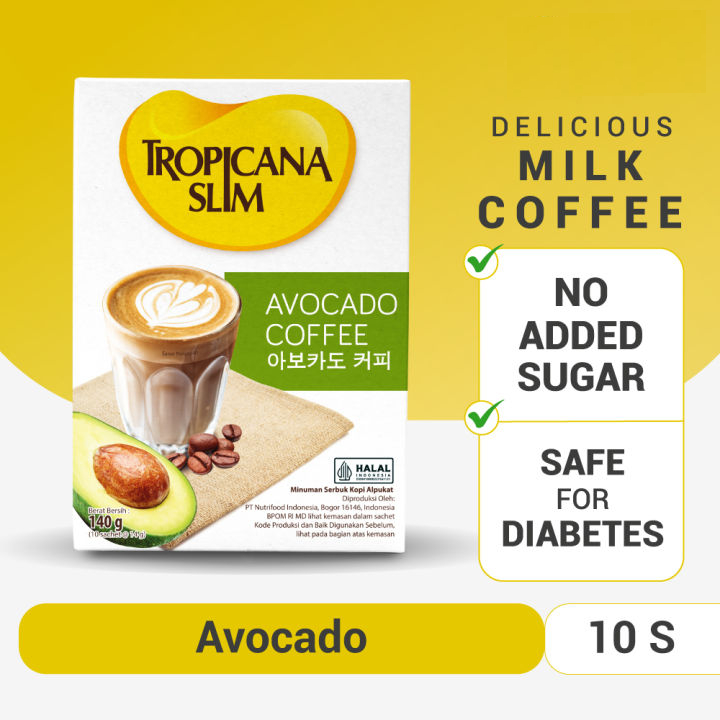 Jual Tropicana Slim Avocado Coffee 56g [ 4 x 14g ] - Kopi Susu Nikmat ...