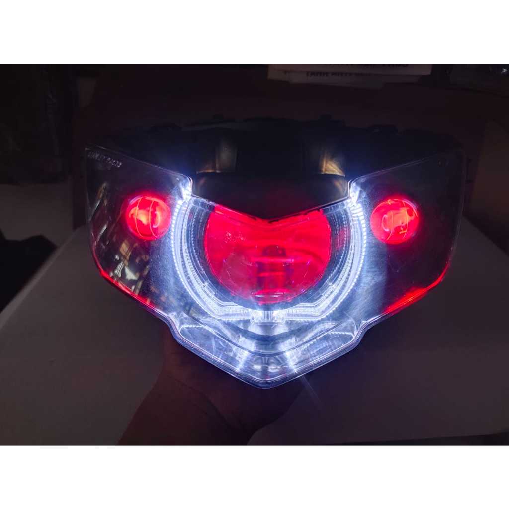 Jual PROJECTOR BILED AES TURBO SE 55 WATT + D2 LASER PNP MX KING V2 LED ...