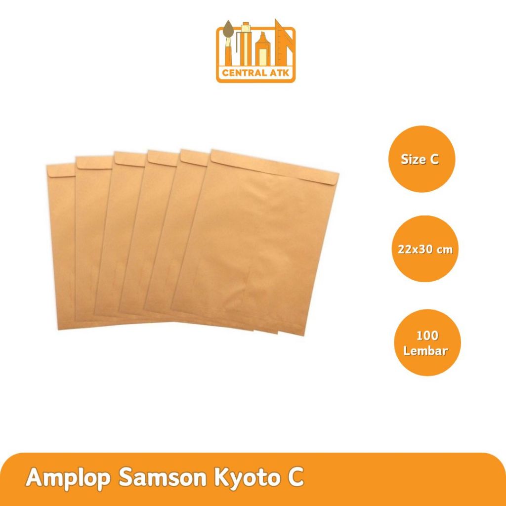 Jual AMPLOP SAMSON KYOTO C UKURAN 27 CM X 18.5 CM (1 PAK) | Shopee Indonesia